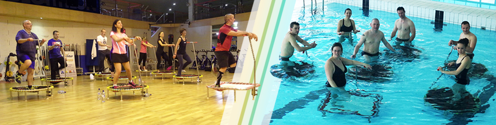 Trampoline de piscine, aquatique pour aquajump | Archimède Aquafitness